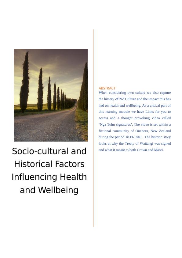 The Impact of Socio-cultural and Historical Factors on