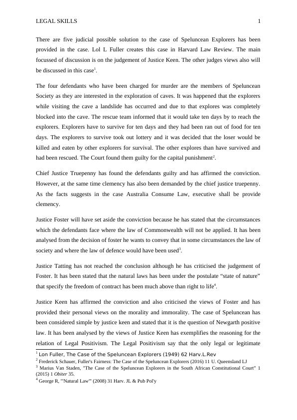 The Case of Speluncean Explorers: Five Judicial Solutions