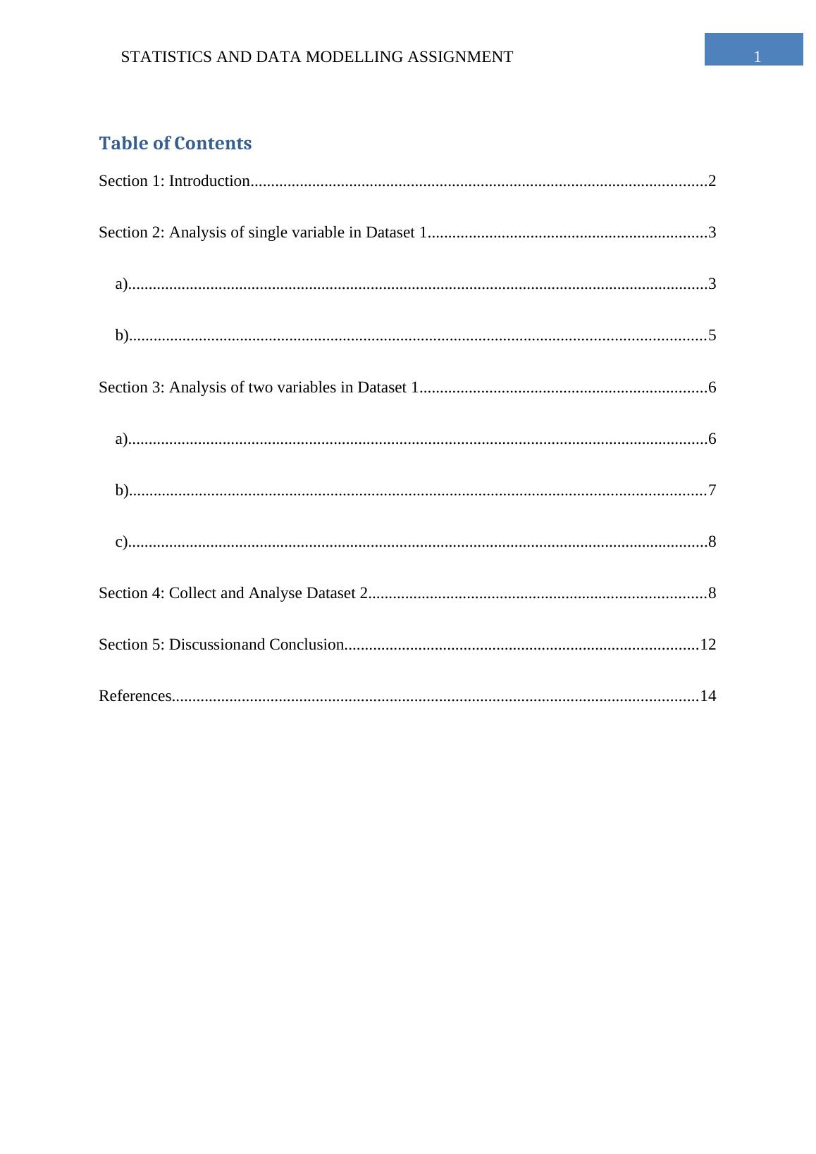 Statistics And Data Modelling Assignment Desklib