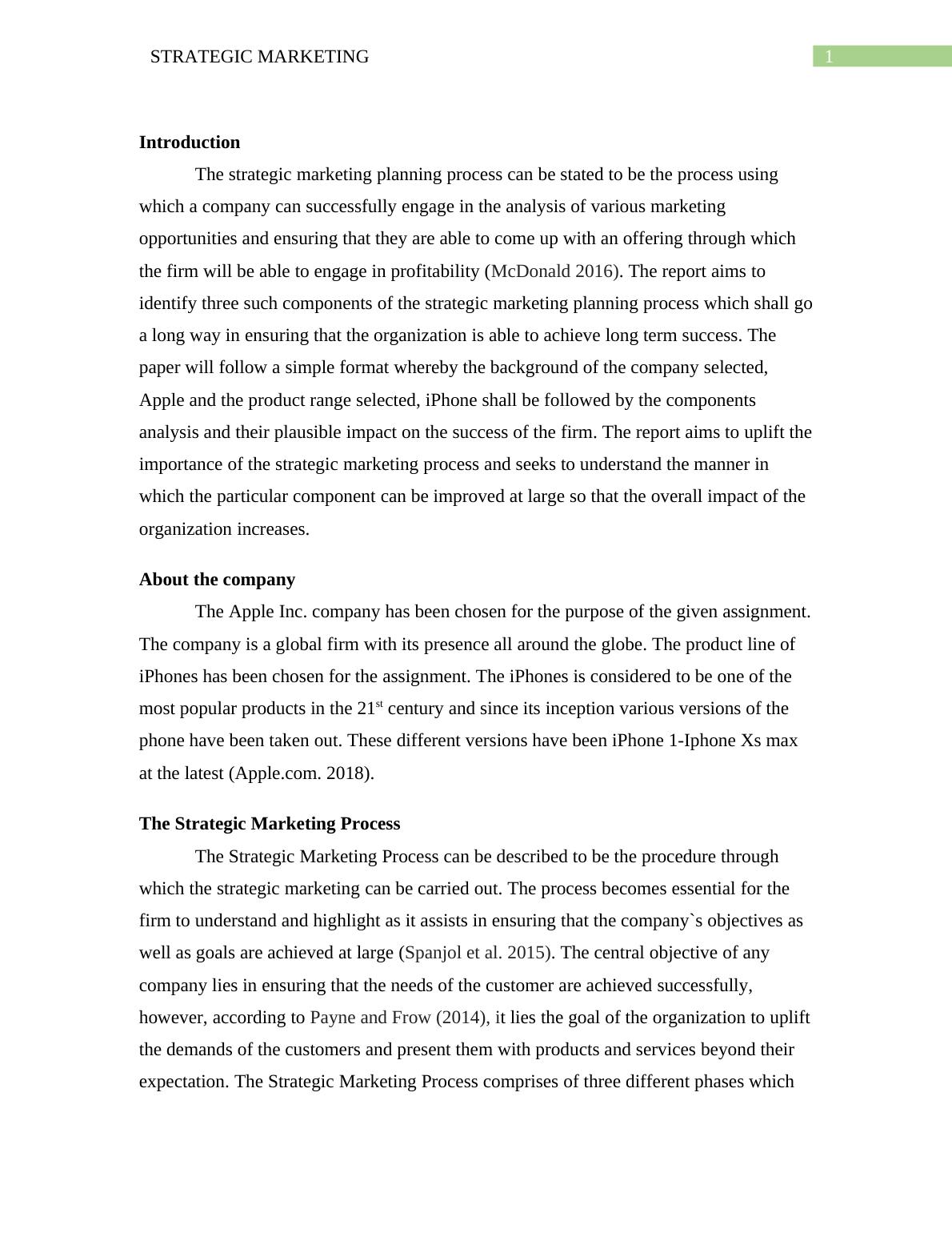 Strategic Marketing Components of Apple iPhone Success