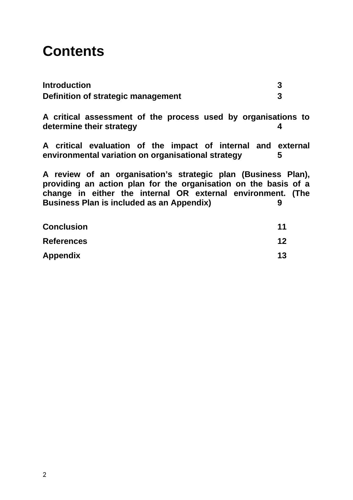 Tesco Strategic Management: Business Plan Analysis