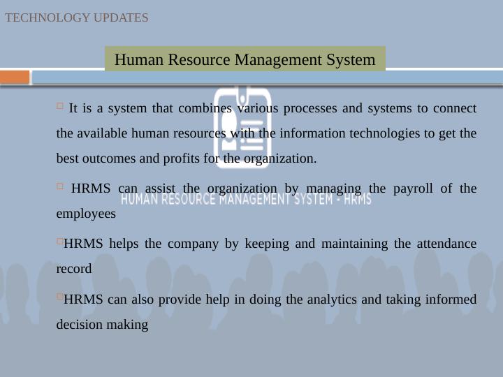 Technology Updates for Effective Human Resource Management
