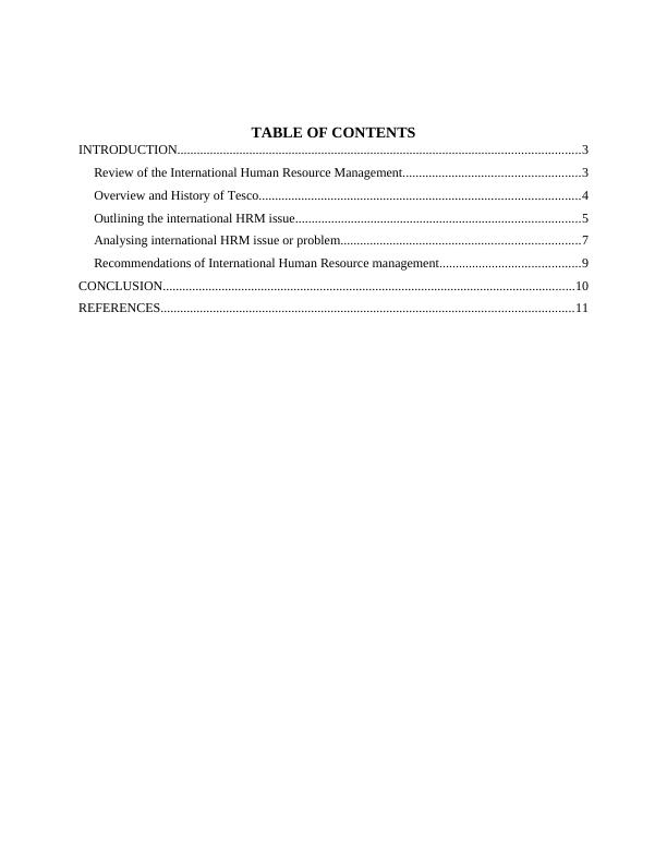 Performance Management: Tesco's HRM Issues Analysis