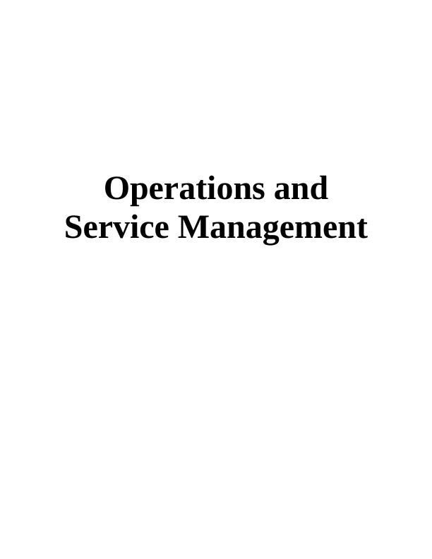 Organizational and Operational Management of Tesco
