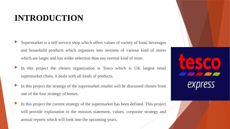 Tesco's Strategy in International Context Group Presentation | Desklib