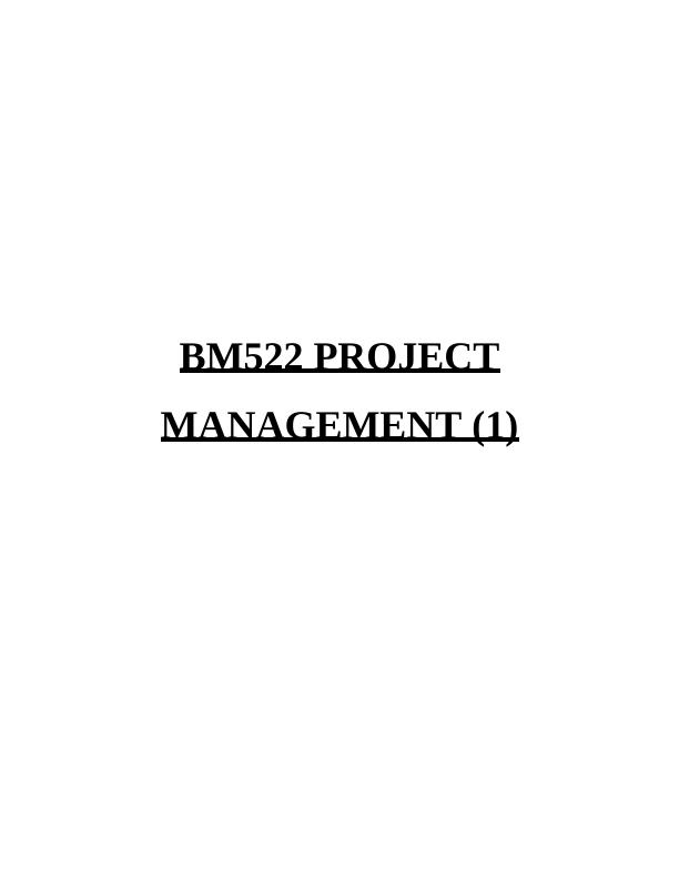 Project Management Plan for TFL Road Construction