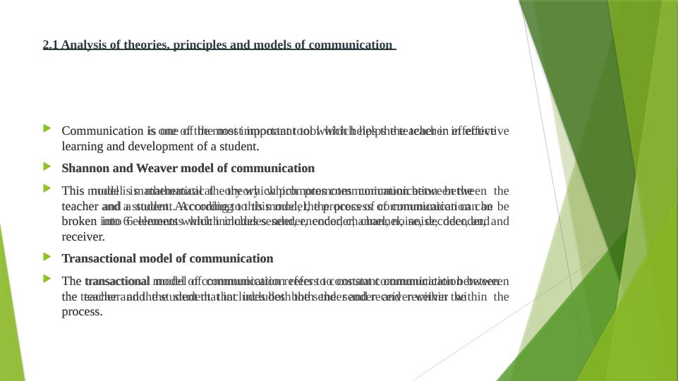 Effective Communication and Curriculum for Educators