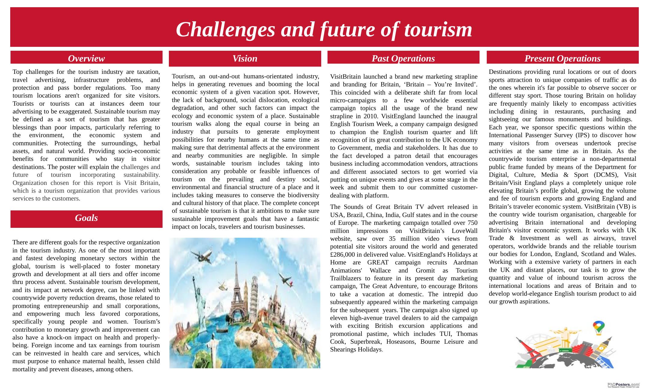Tourism: Challenges, Future, and Sustainability Report