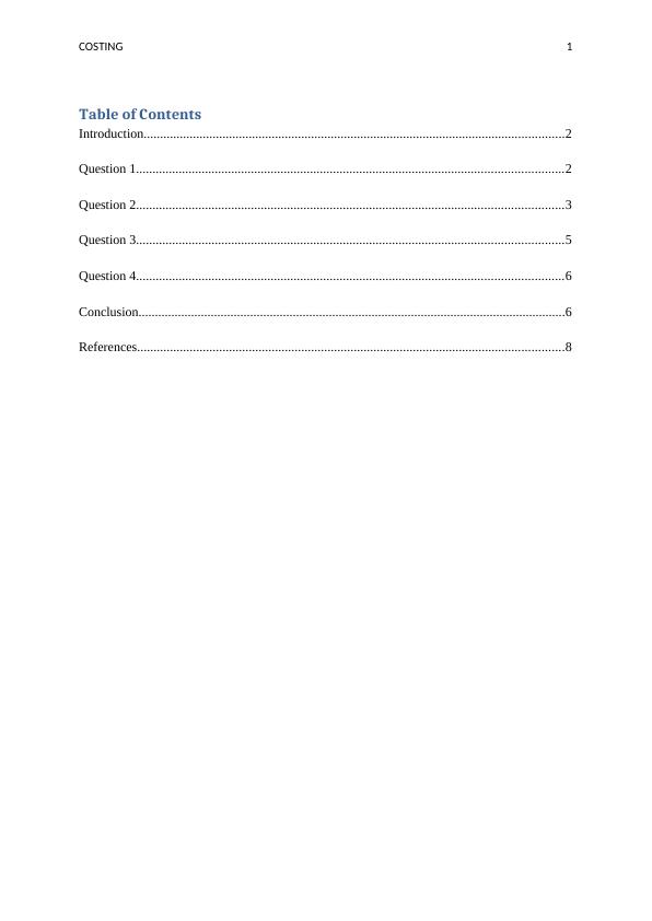 Comparative Analysis of Costing Methods: Traditional vs. ABC
