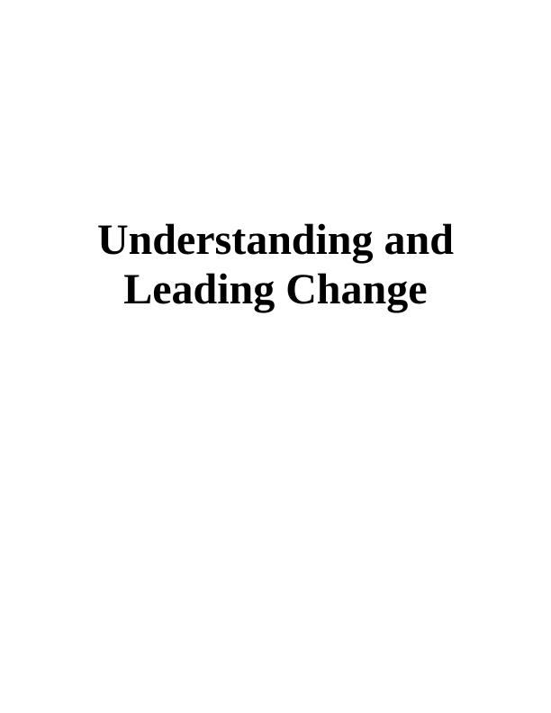 Understanding and Leading Change in Organizational Strategy and ...