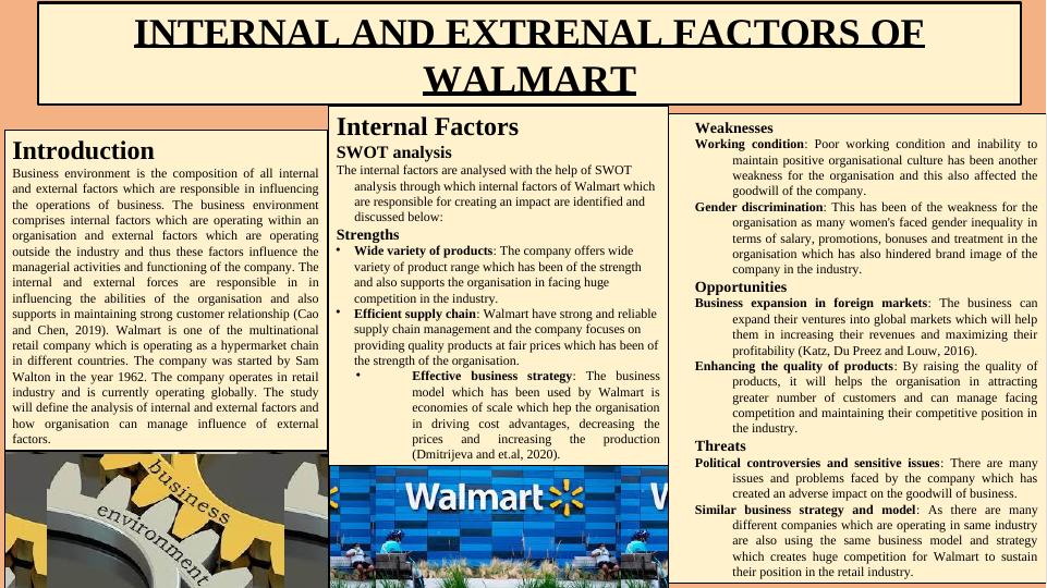 Walmart Business: Analyzing Key Internal & External Factors