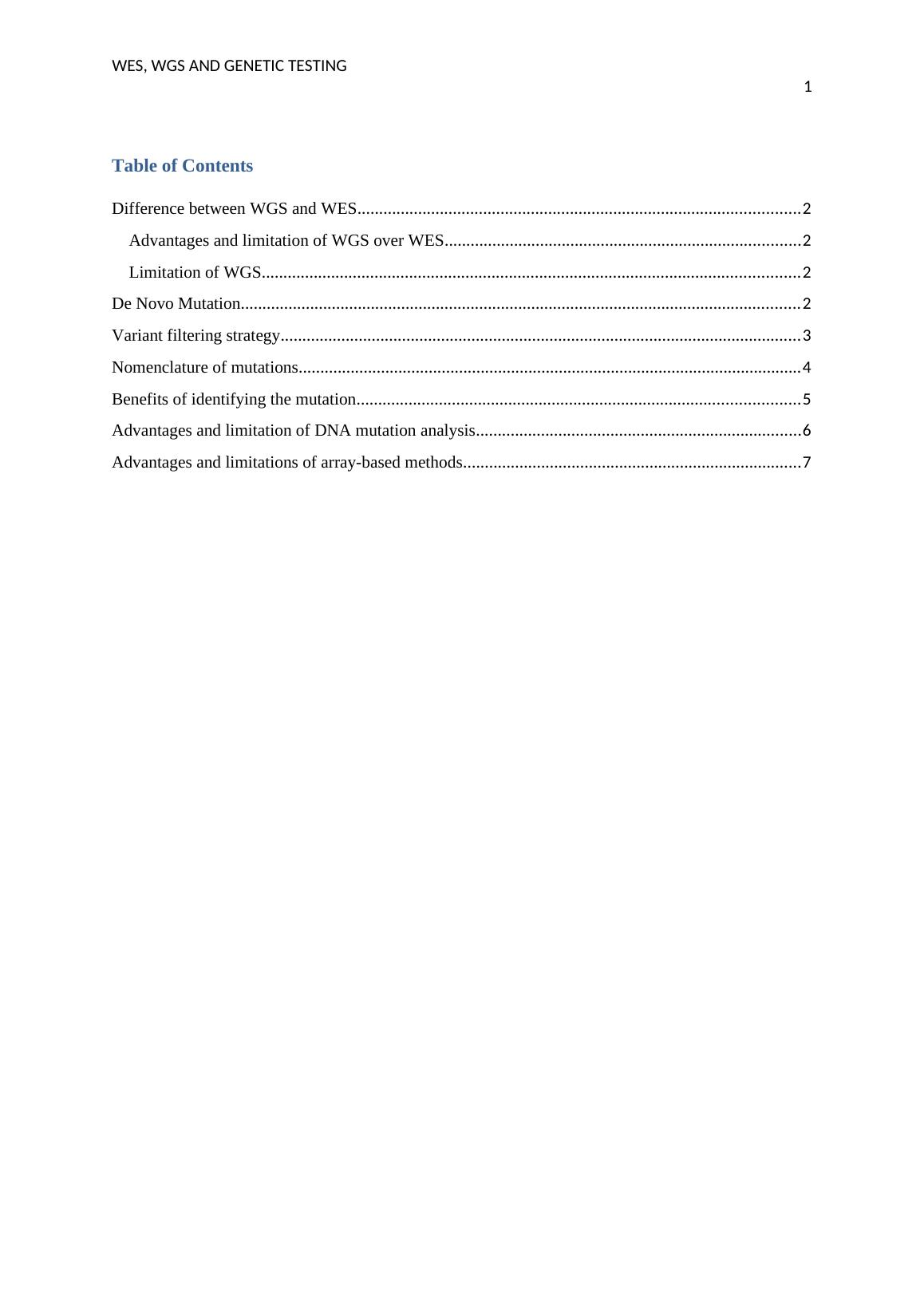 Molecular Report: WES, WGS & Genetic Testing Analysis