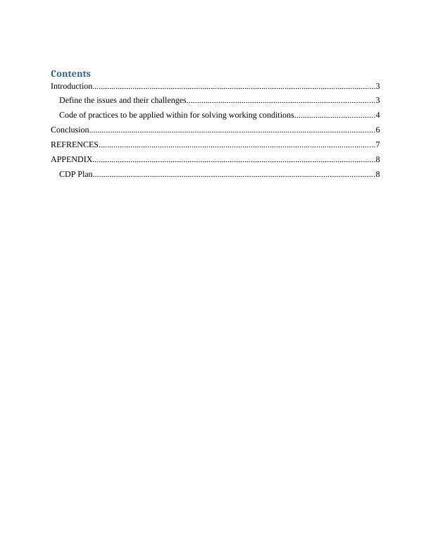 Business Report: Working Conditions, Ethics and Challenges