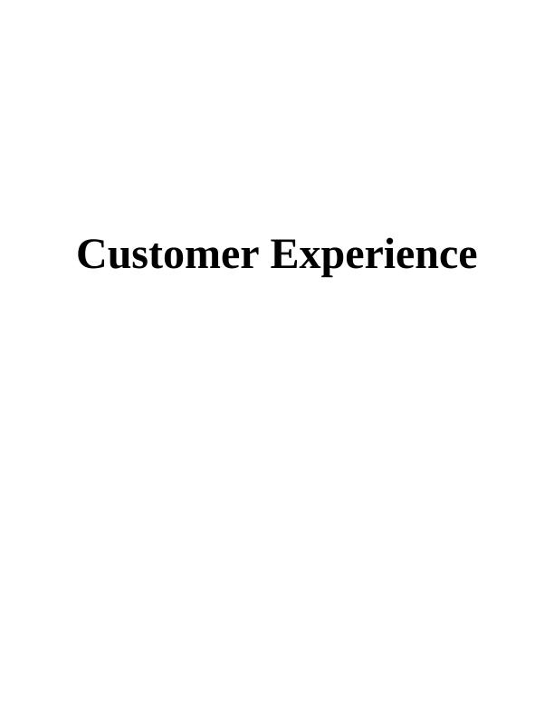 Customer Experience: A Case Study of ZARA