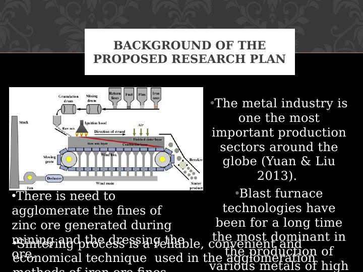 Zinc Removal Research: Iron Ore Sintering Process Plan