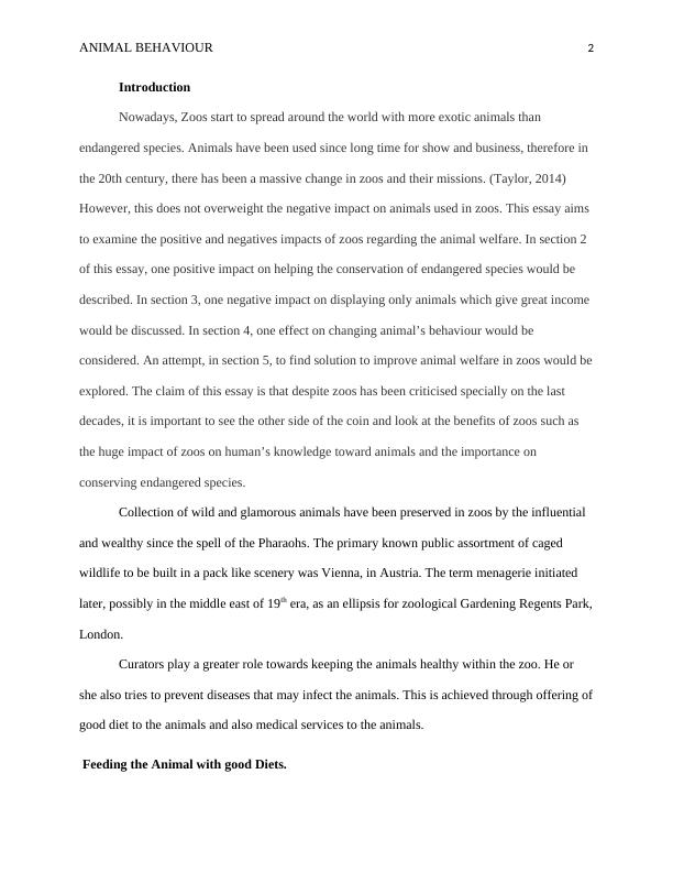 Positive and Negative Impacts of Zoos on Animal Welfare